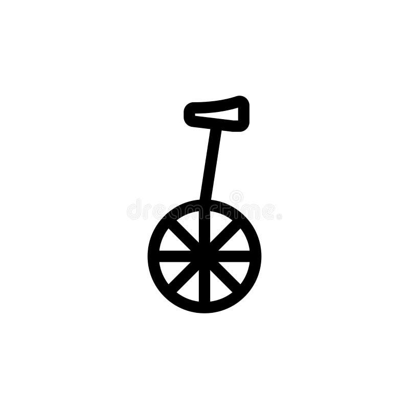 Unicycle Icon Vector. Isolated Contour Symbol Illustration Stock Vector ...