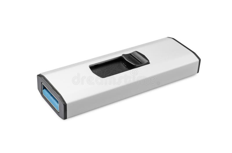 Unidad De Flash Usb Moderna Aislada En Blanco Foto de archivo - Imagen ...