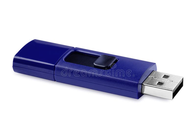 Unidad De Flash Usb Moderna Aislada En Blanco Imagen de archivo ...