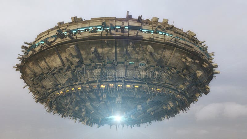 An Unidentified Flying Object Stock Photo - Image of cloud, space: 75928266