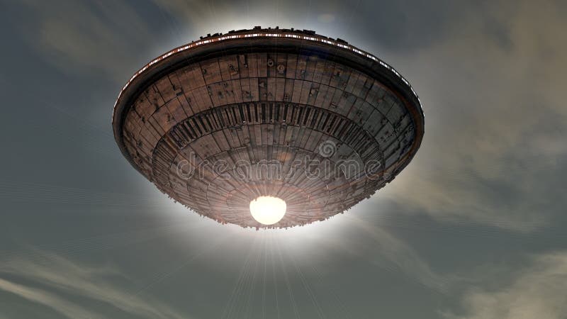 An Unidentified Flying Object Stock Photo - Image of cloud, space: 75928266