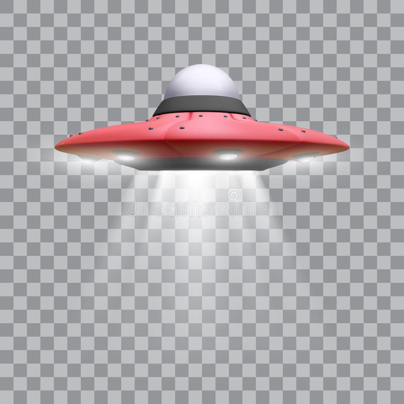 Realistic Unidentified Flying Object Isolated on Transparent Background ...