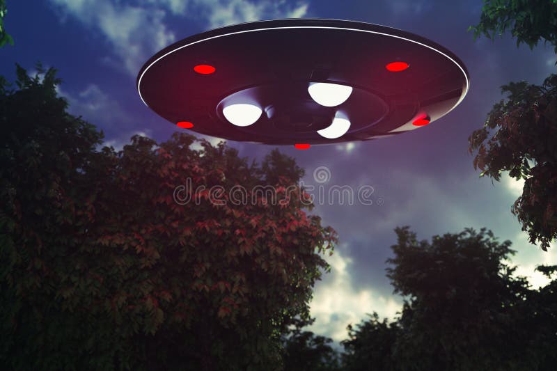 Unidentified Flying Object Lands Stock Illustrations – 11 Unidentified ...