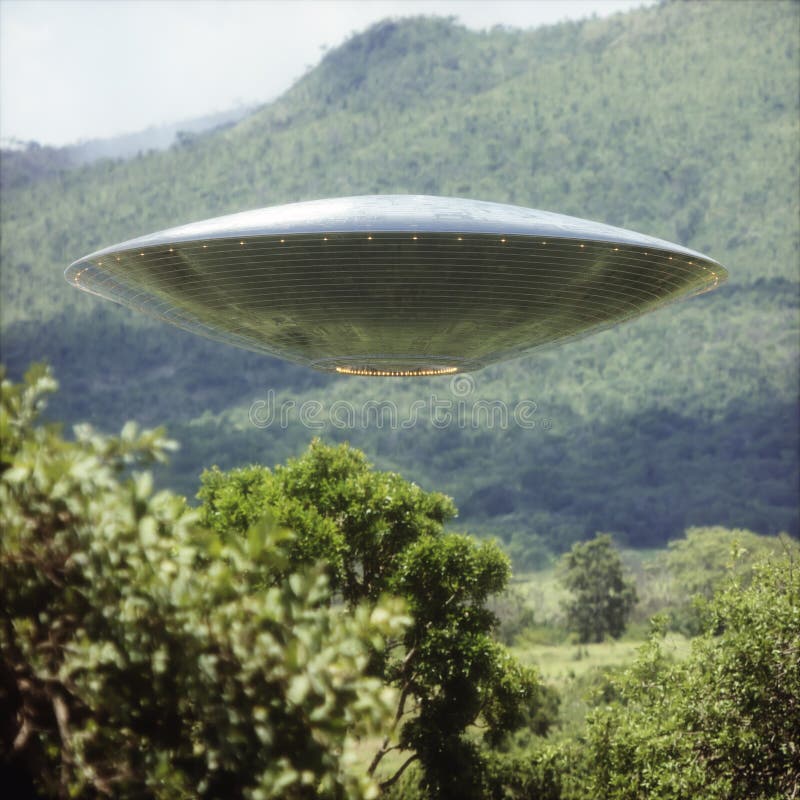 Unidentified Flying Object UFO Stock Photo - Image of secret ...