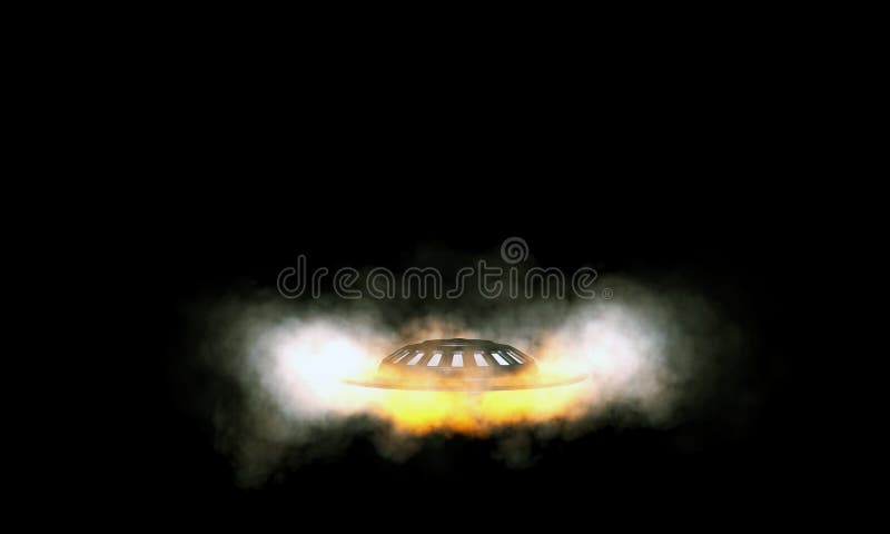 UFO - Unidentified Flying Object Stock Illustration - Illustration of ...