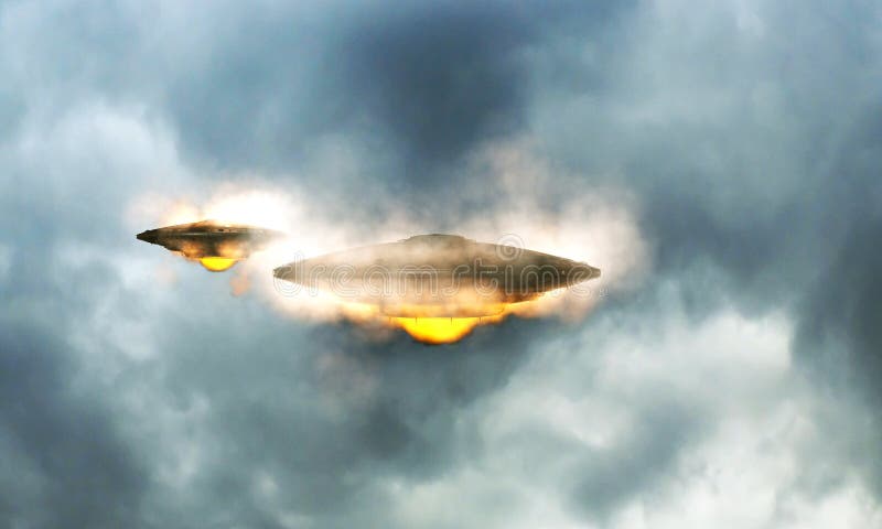 Unidentified Flying Object UFO Stock Photo - Image of object, flying ...