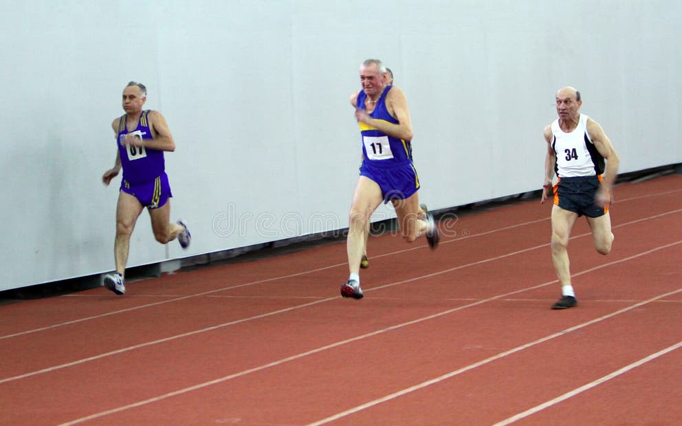 Unidentified Men at the 60 Meters Dash Editorial Photo - Image of ...