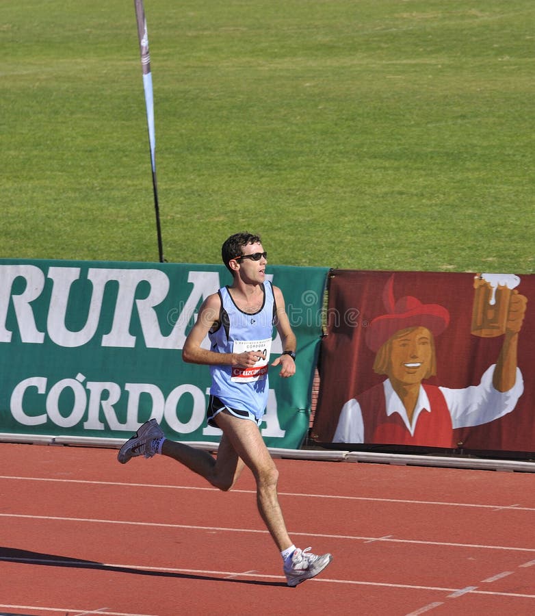 Unidentified Runner in Thein the Last Sprint Editorial Stock Image ...