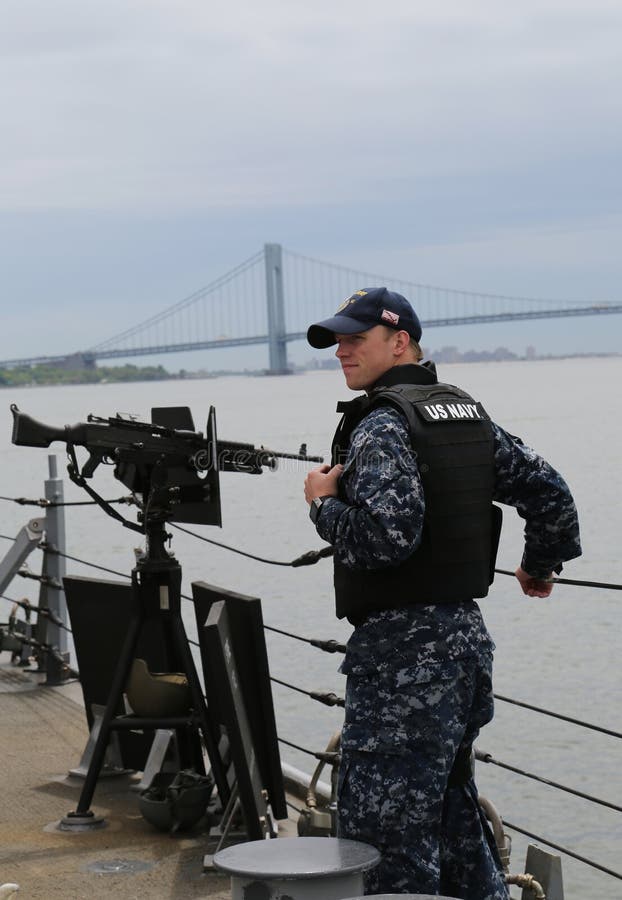 Unidentified US Navy Providing Security during Fleet Week 2015 in New ...