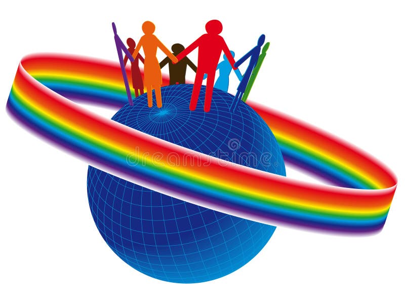 Unification stock vector. Illustration of dance, round - 8911683