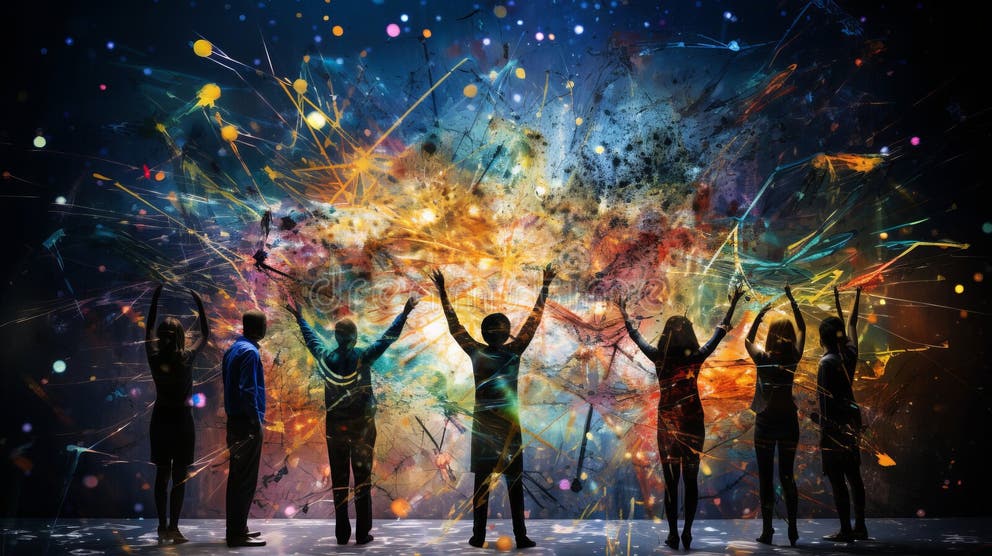 Unified Business Professionals Showcasing Synergy and Teamwork in a ...