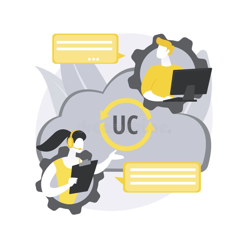Unified Communication Abstract Concept Vector Illustration. Stock ...