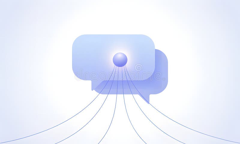 Unified Communication stock illustration. Illustration of speech ...