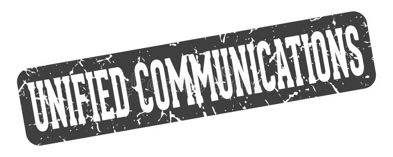 Unified Communications Rectangular Sign. Unified Communications Stamp ...