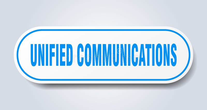 Unified Communications Sticker. Stock Vector - Illustration of website ...