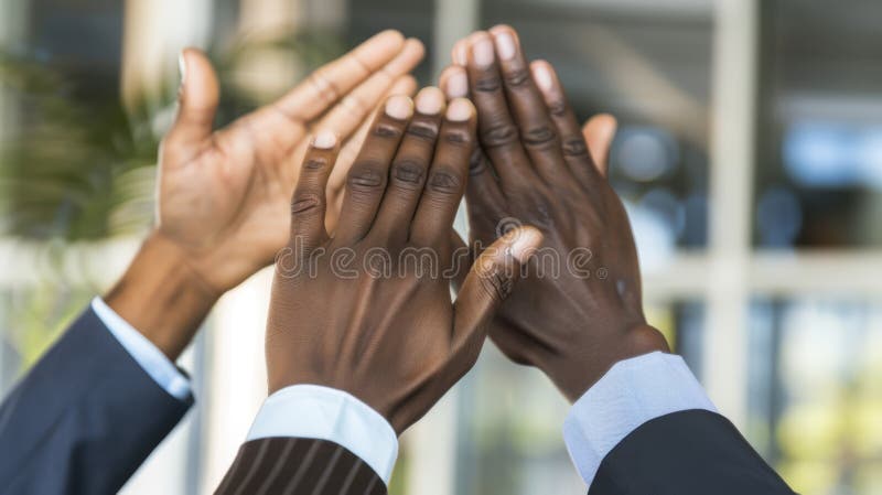 The Unified Hands Highfive. AI Generated Stock Image - Image of ...