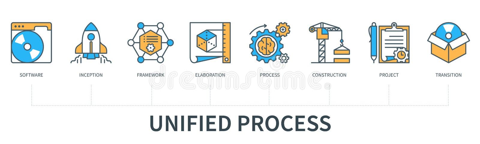 Project Elaboration Black Icon Concept. Project Elaboration Flat Vector ...