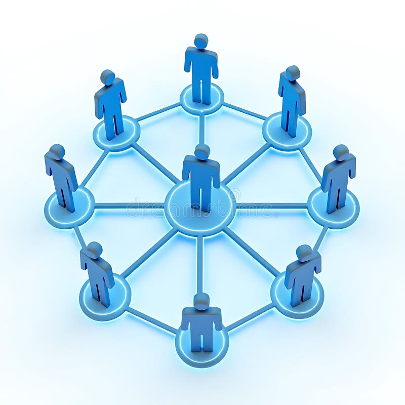 A Unified Team Connected in a Vibrant Network, Symbolizing ...