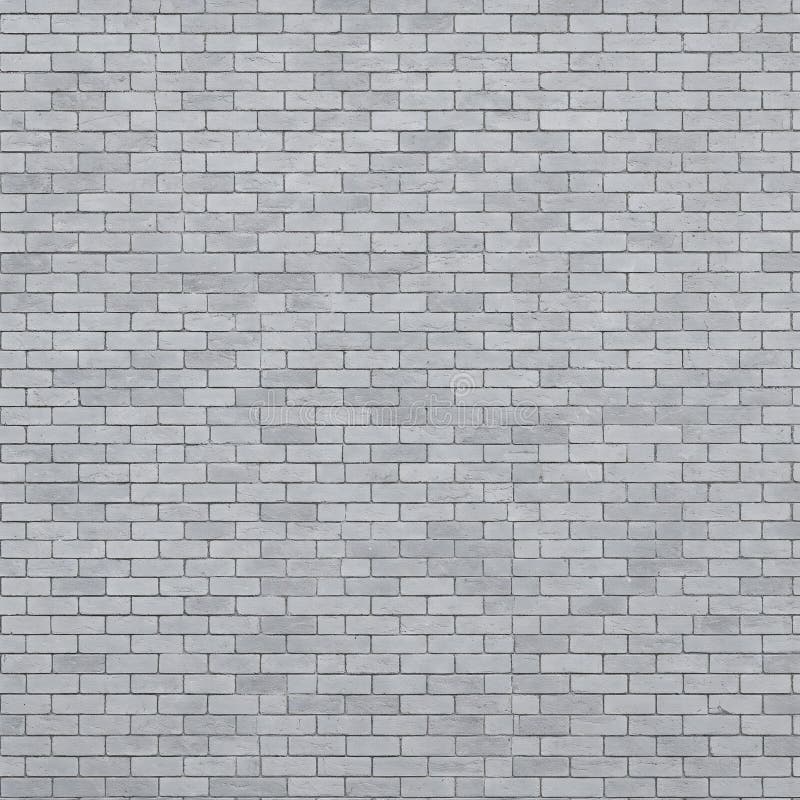 A Uniform Brick Wall with Light Grey Bricks and Darker Grey Mortar ...
