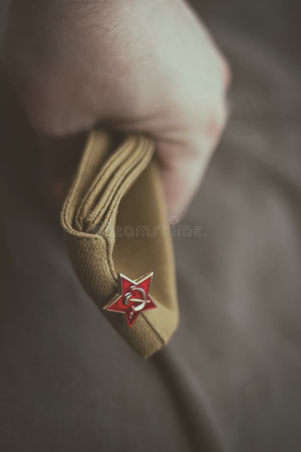 Uniform Cap of a Soviet Soldier of the WWII with a Star. in Memory of ...