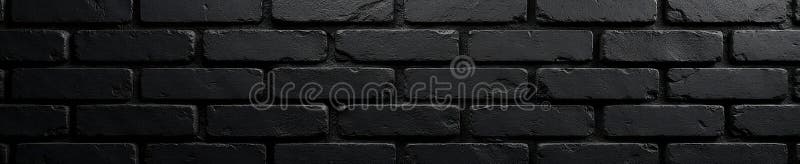 Uniform, Flawless Black Brick Surface Perfect Repeating Pattern ...