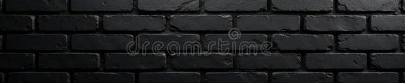 Uniform, Flawless Black Brick Surface Perfect Repeating Pattern ...