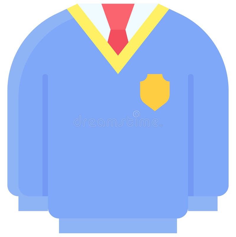 Uniform Icon, High School Related Vector Illustration Stock Vector ...