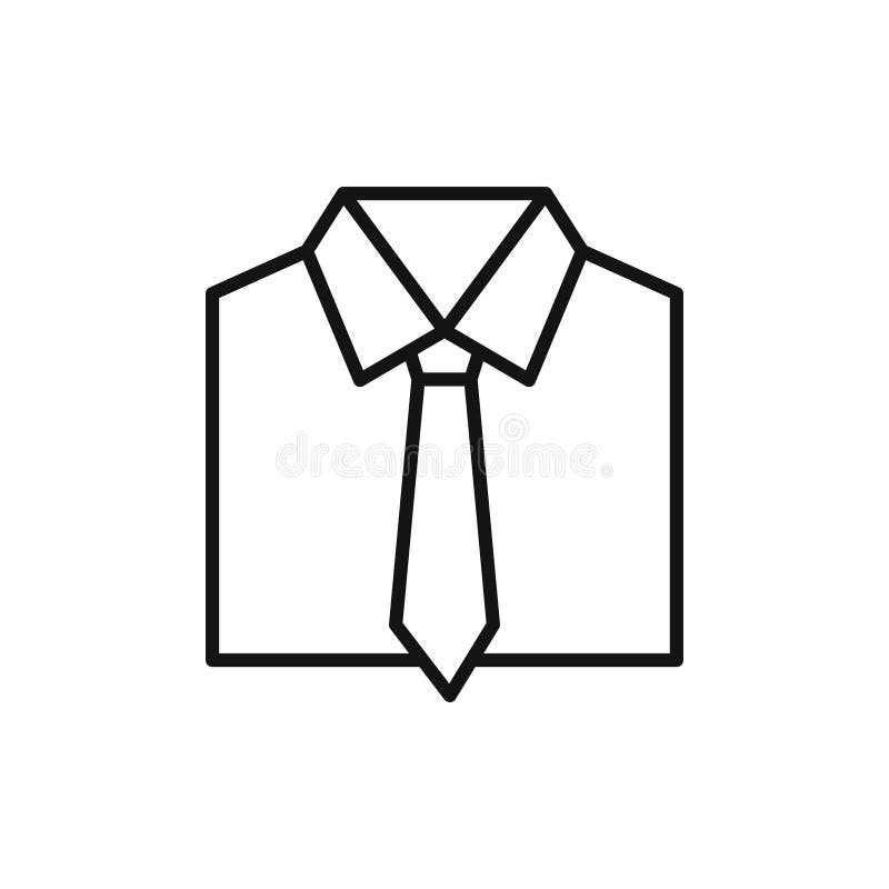 Uniform Icon Symbol on White Background Stock Vector - Illustration of ...