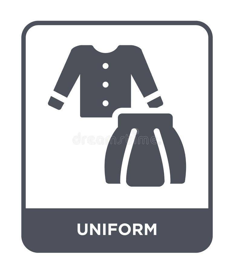 Uniform Icon in Trendy Design Style. Uniform Icon Isolated on White ...