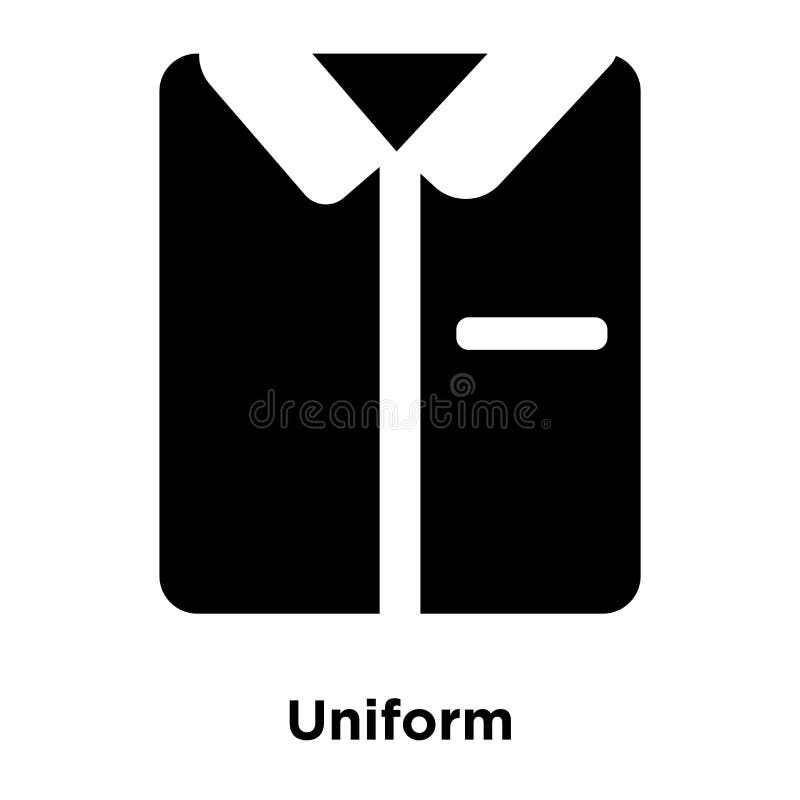 Uniform Icon Isolated On White Background Stock Vector - Illustration ...