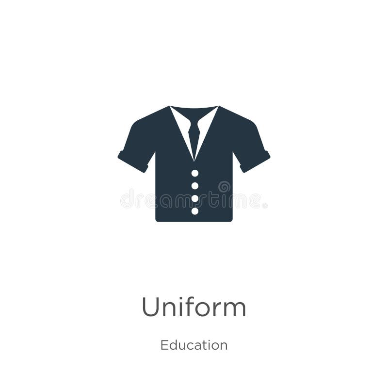 Uniform Icon Vector. Trendy Flat Uniform Icon from Education Collection ...