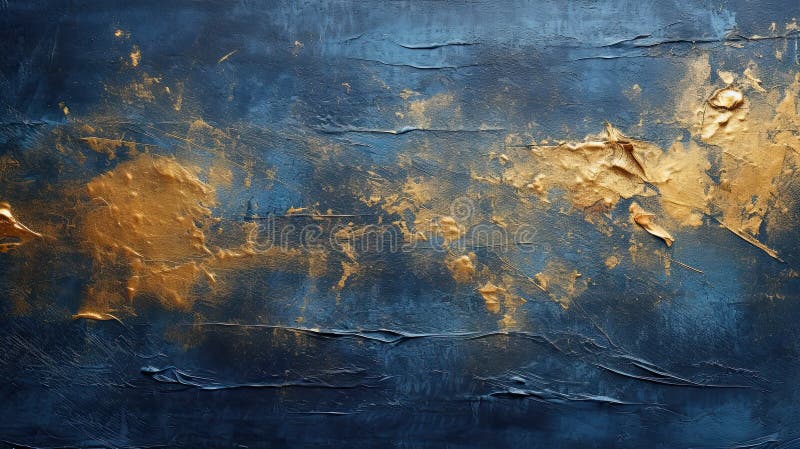 Uniform Midnight Blue Texture with a Stroke of Gold - AI Generated ...