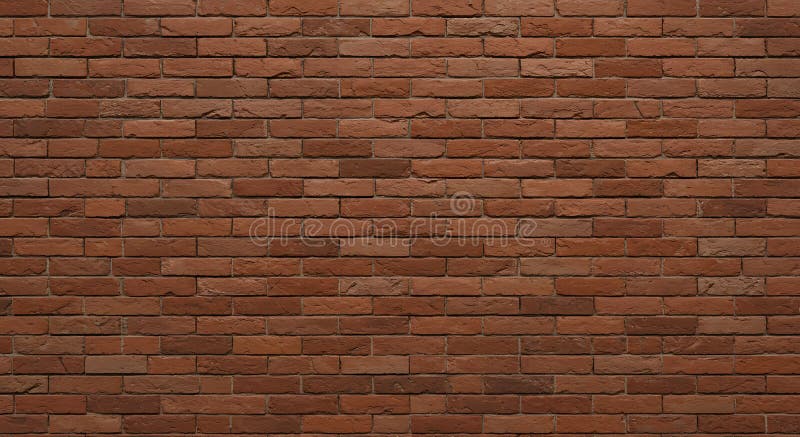 Uniform Red Brick Wall with a Classic Horizontal Alignment. the Bricks ...