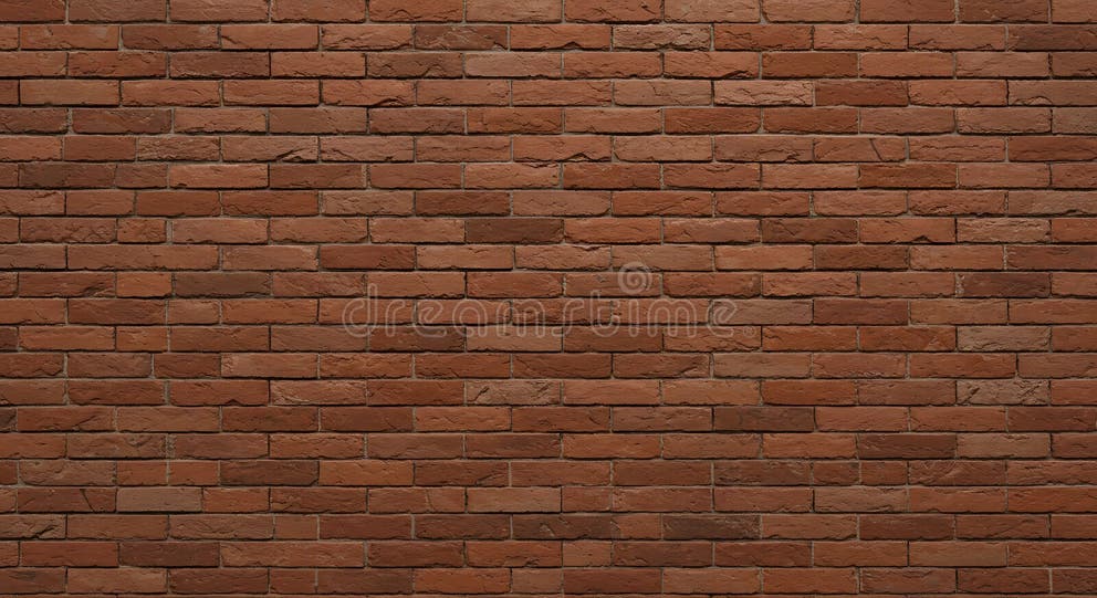Uniform Red Brick Wall with a Classic Horizontal Alignment. the Bricks ...
