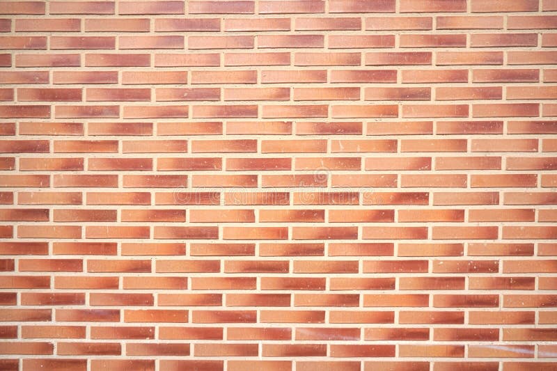 Uniform Red Brick Wall with a Clear Repeating Pattern Stock Photo ...