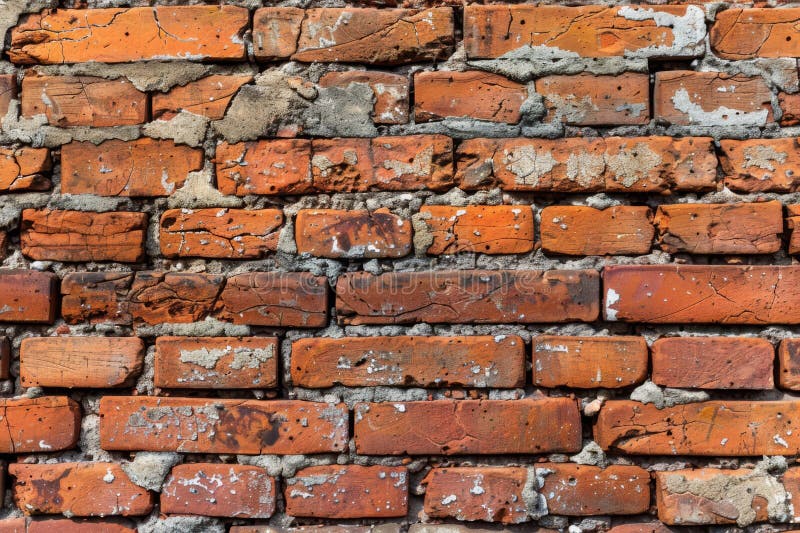 Uniform Red Brick Wall Pattern Stock Illustration - Illustration of ...