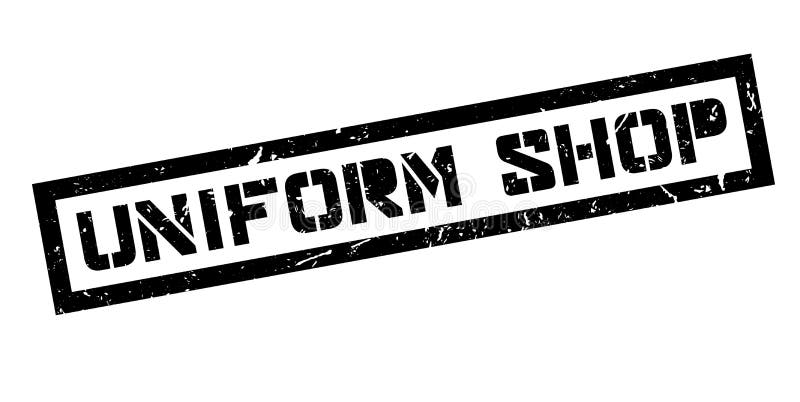 Uniform Shop rubber stamp stock illustration. Illustration of ...