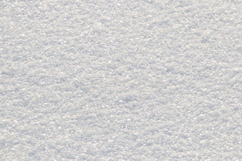 Uniform Snow Cover. Snow Texture on a Flat Plot of Land Stock Photo ...