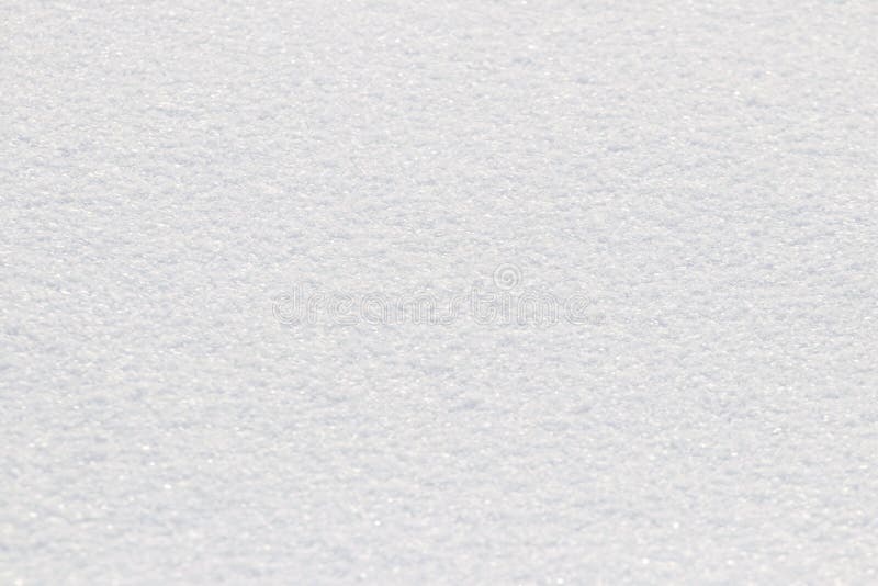 Uniform Snow Cover. Snow Texture on a Flat Plot of Land Stock Photo ...