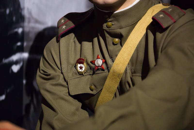 Uniform of a Soviet Soldier of the Red Army Editorial Stock Photo ...