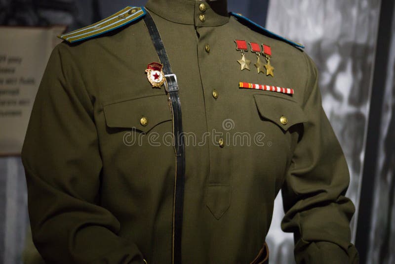 Uniform of a Soviet Soldier of the Red Army Stock Photo - Image of ...