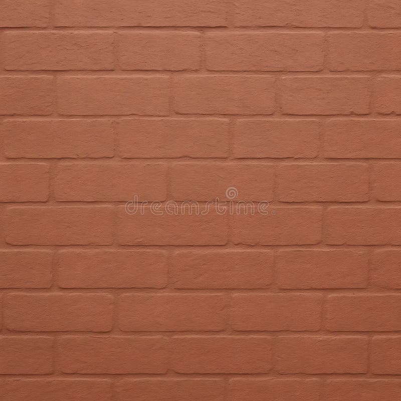 Uniform Terracotta Brick Wall with a Seamless Pattern and Subtle ...
