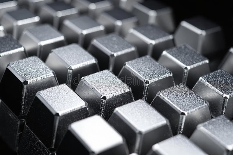Uniform Textured Metal Ingots with Subtle Sheen, Generative Ai Stock ...