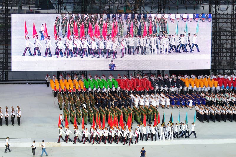 Uniformed Groups Marching at NDP 2011 Editorial Stock Photo - Image of ...