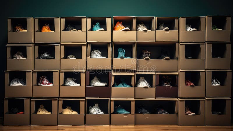 Uniformity empty boxes stock illustration. Illustration of uniformity ...