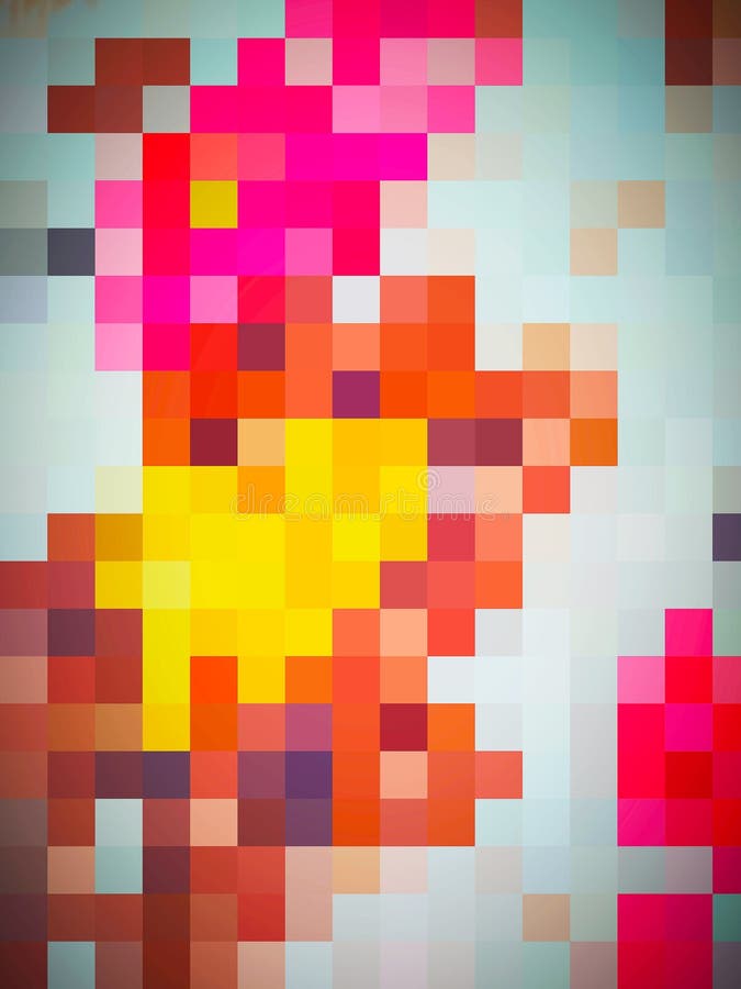 An Unimaginable Geometric Colored Pattern of Squares Stock Illustration ...