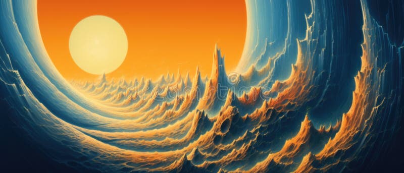 Unimaginable Landscape of Cliffs and Enormous Mountains on a Unexplored ...