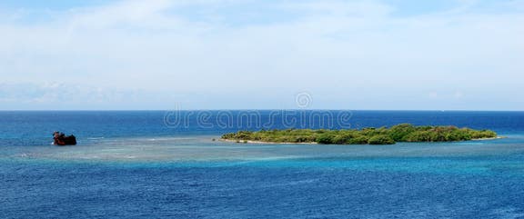 Uninhabitable Island stock photo. Image of blue, caribbean - 14613656