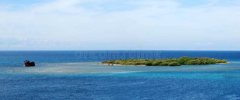 Uninhabitable Island stock photo. Image of blue, caribbean - 14613656