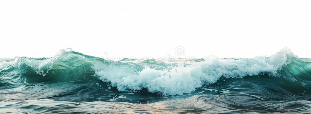 Uninterrupted Ocean Wave in Panoramic View Stock Image - Image of ...